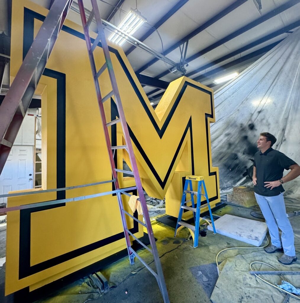 Large Metal Letters Custom 3D Fabrication Services - WhiteClouds