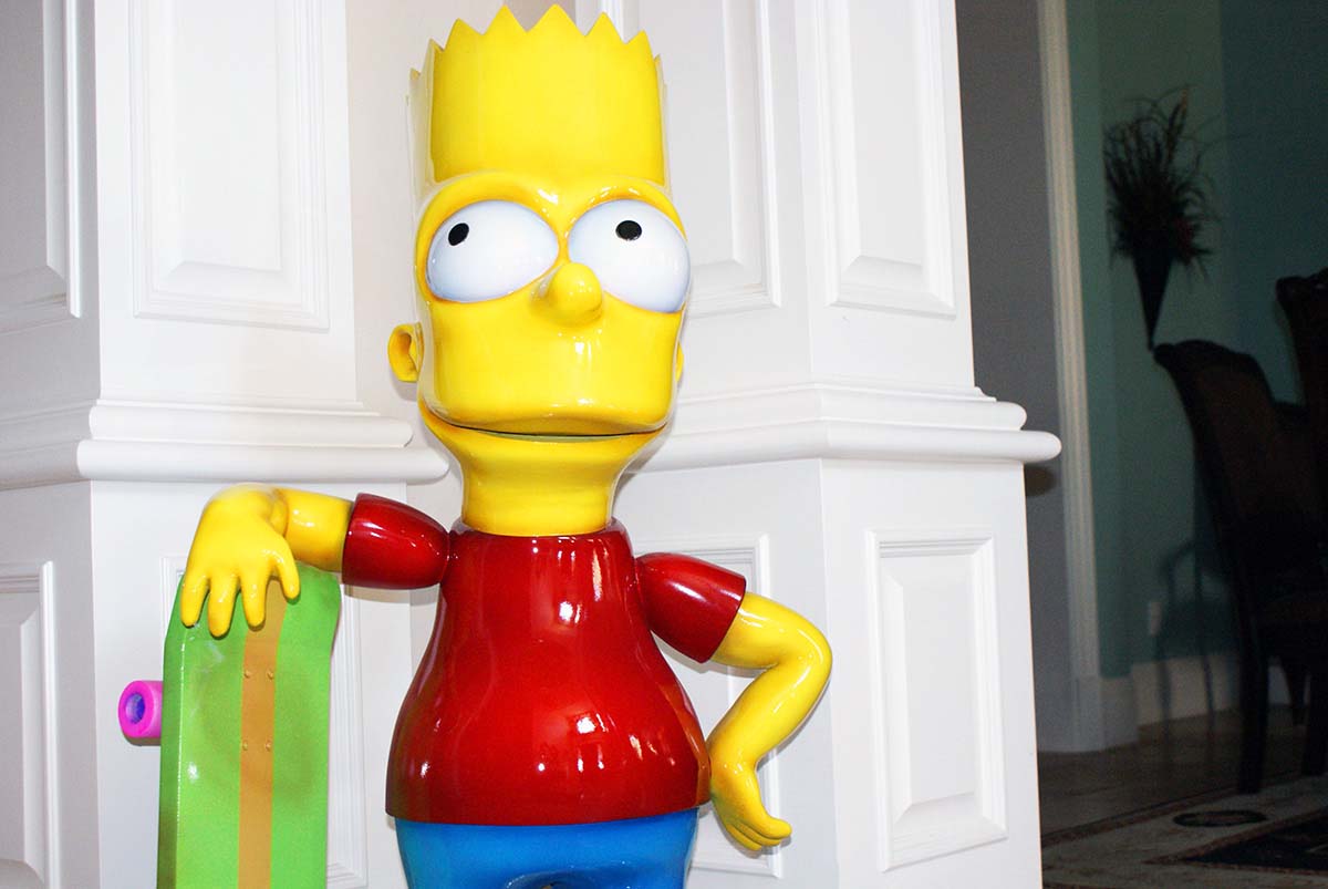 Bart Simpson 3D Printed Model Project Gallery - WhiteClouds