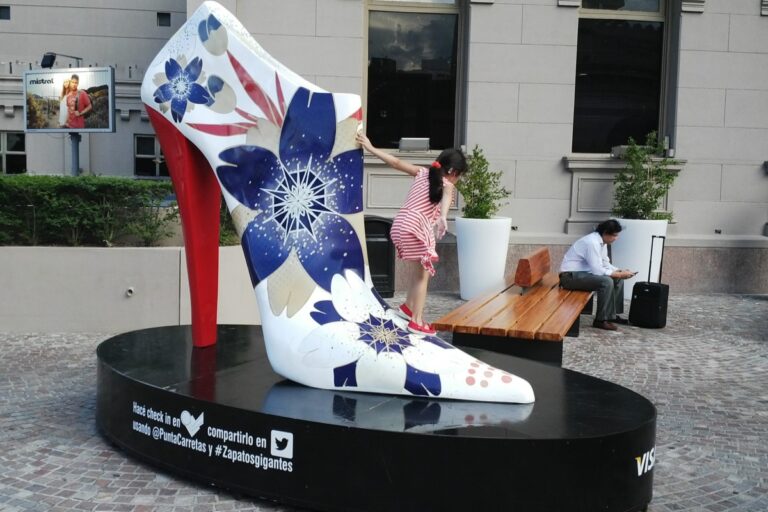 Giant High Heel Shoe Prop - WhiteClouds