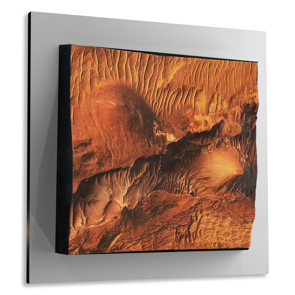Marscapes 3D Raised-Relief Model Decor of the Mars Surface - WhiteClouds