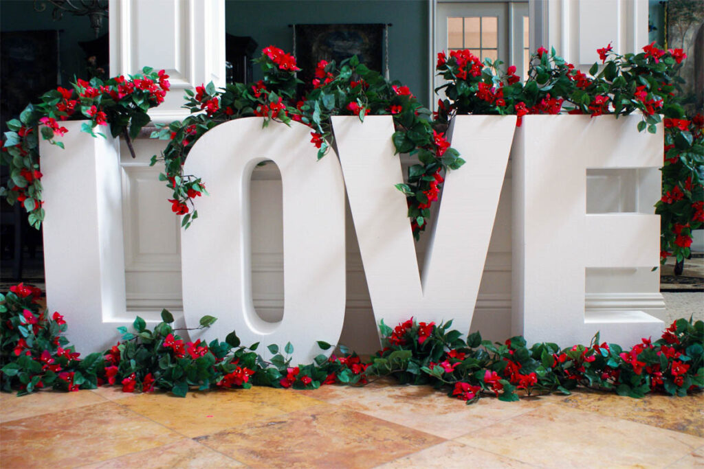 3 Foot Foam Letters - WhiteClouds