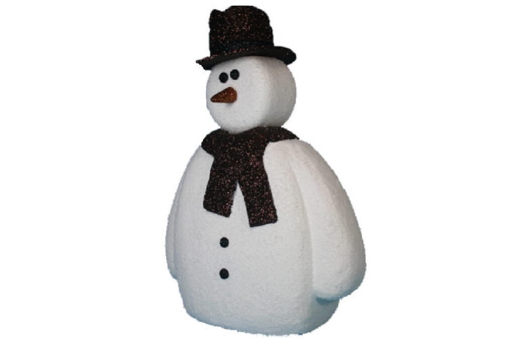 Foam Snowman Decoration | We build snowmen in many sizes and shapes ...