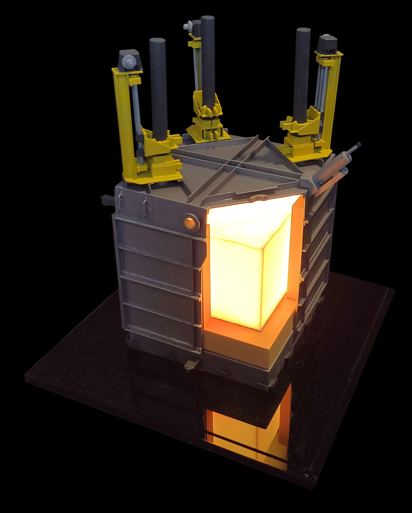 Geomelting Furnace Scale Model - WhiteClouds