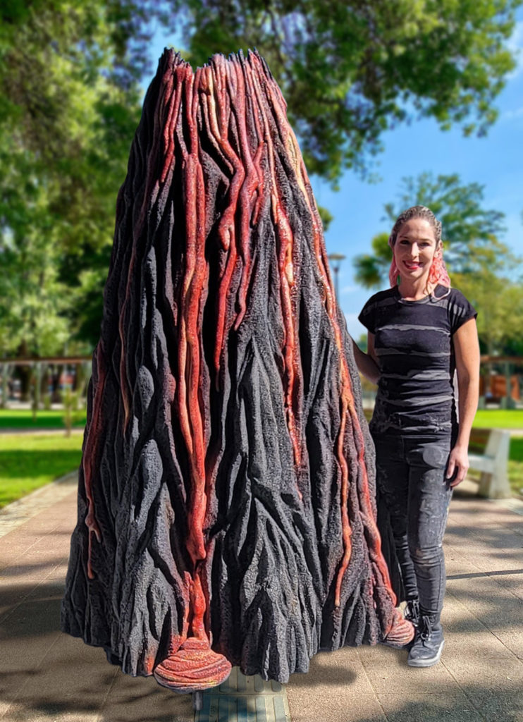 Giant Erupting Volcano Prop - WhiteClouds