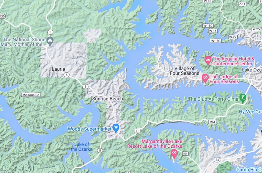Terrain Maps with Google Maps Look - WhiteClouds