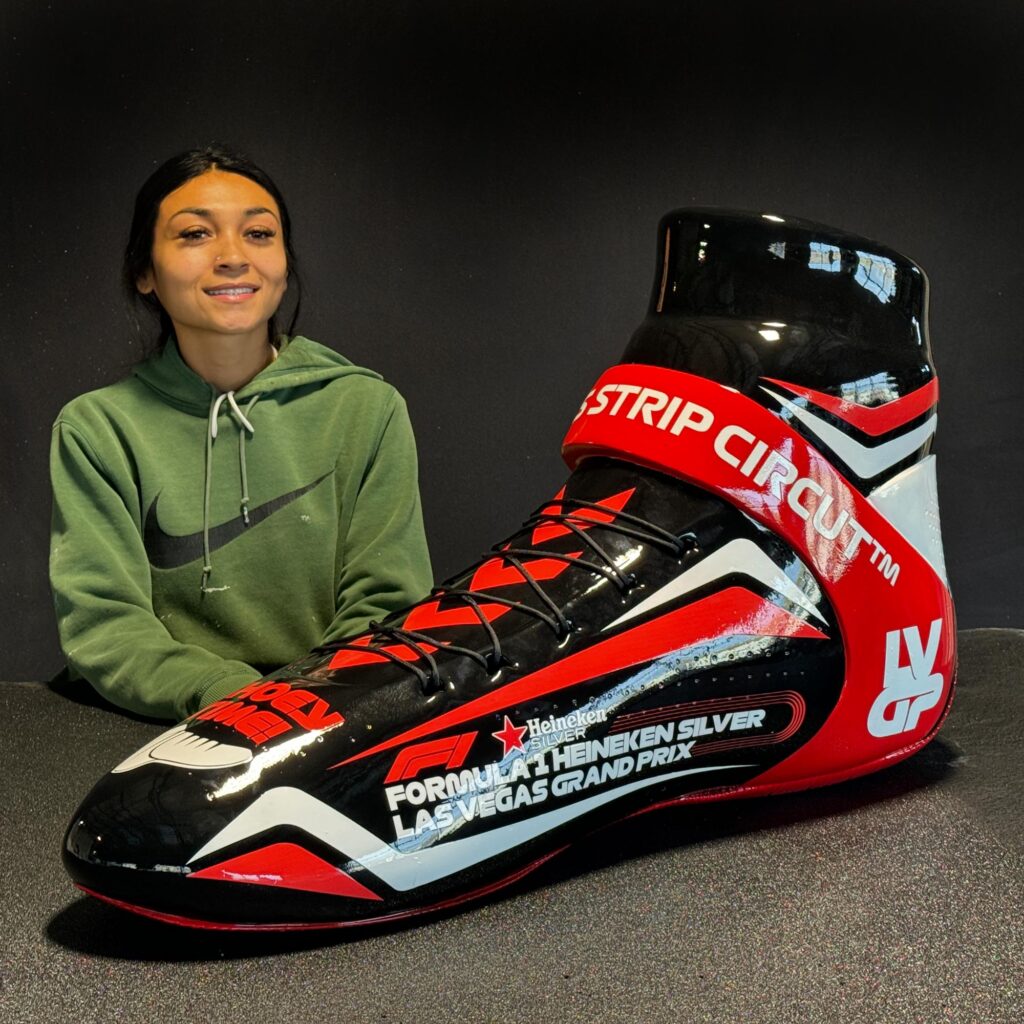 Giant Racing Shoe Prop - WhiteClouds