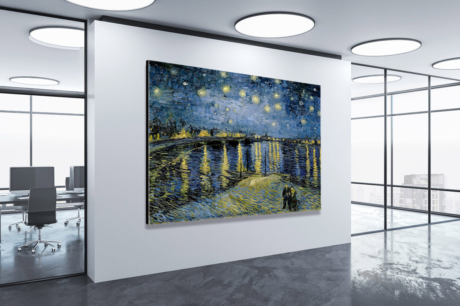 "Starry Night over the Rhone" by Vincent Van Gogh, 1888 - WhiteClouds