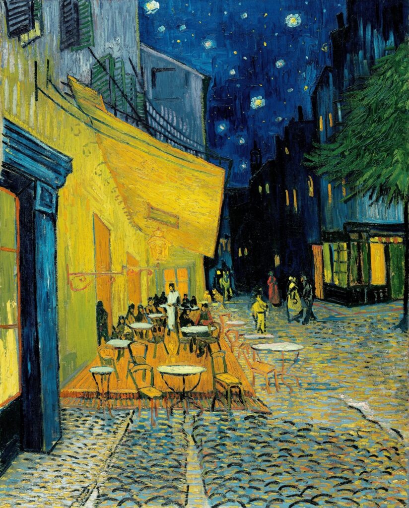 "Cafe Terrace at Night" by Vincent Van Gogh, 1888 - WhiteClouds