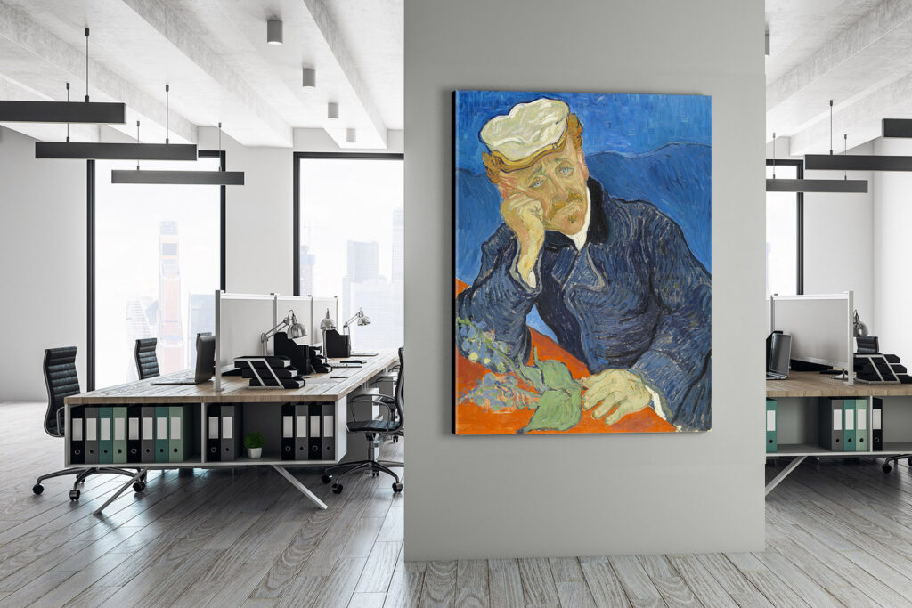 "Portrait of Dr. Gachet" by Vincent Van Gogh, 1890 - WhiteClouds