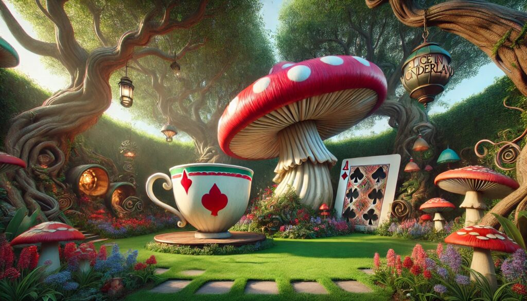 Giant Alice in Wonderland Props - WhiteClouds