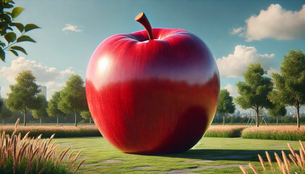 Giant Apple Prop - WhiteClouds