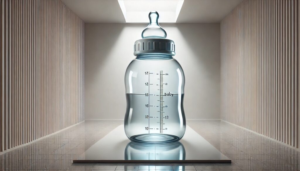 Giant Baby Bottle Prop - WhiteClouds