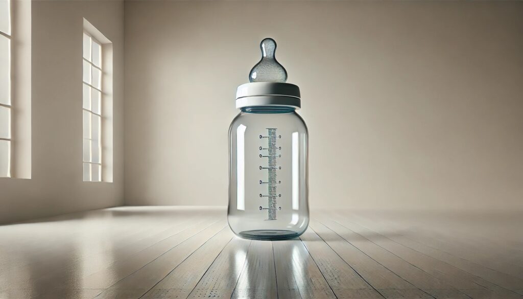 Giant Baby Bottle Prop - WhiteClouds