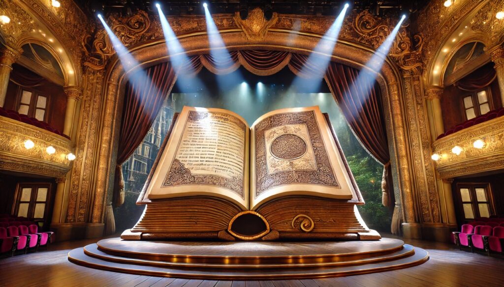 Giant Book Stage Prop - WhiteClouds