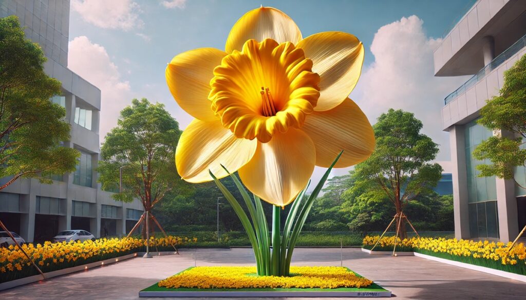 Giant Daffodil Prop - WhiteClouds