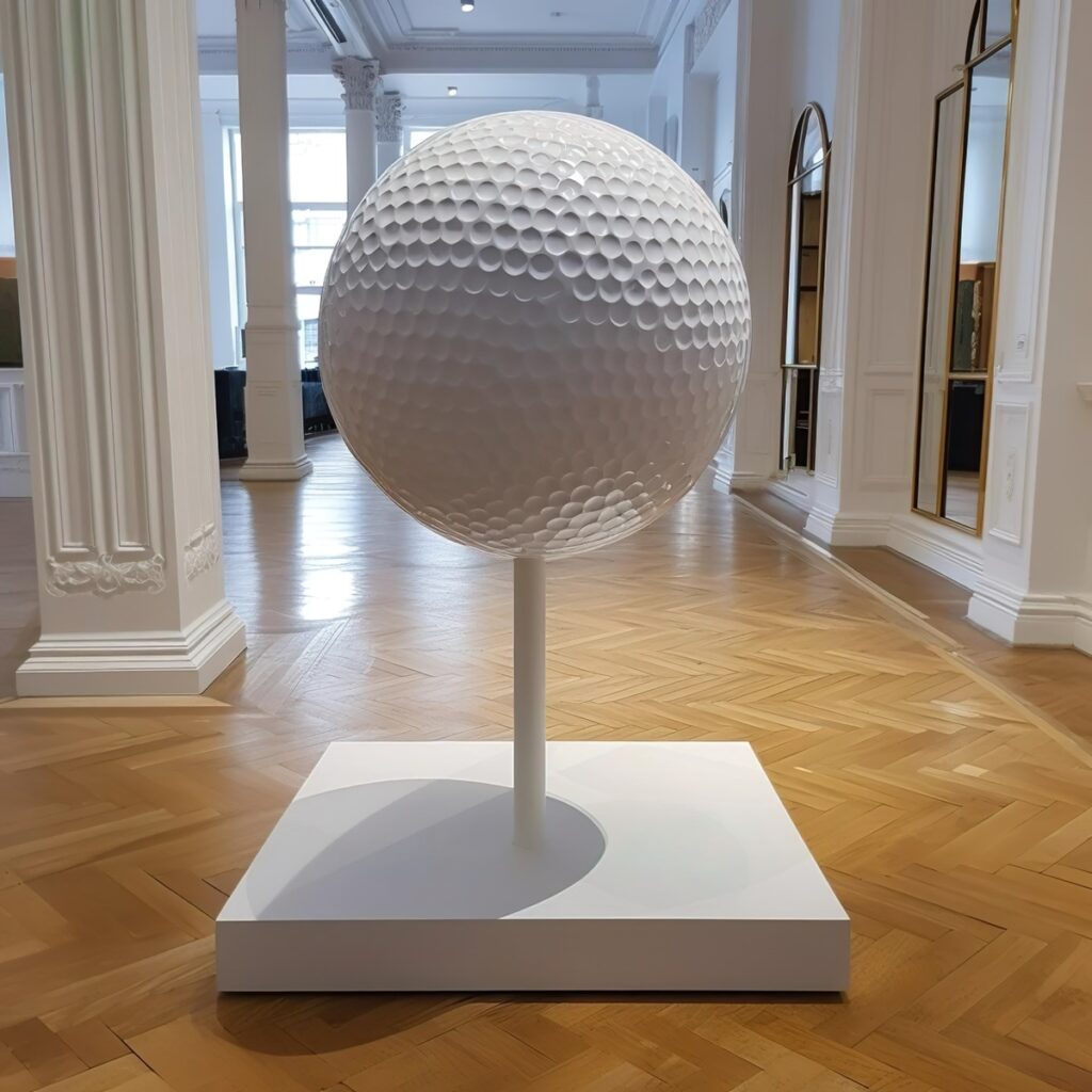 Giant Golf Ball Prop - WhiteClouds