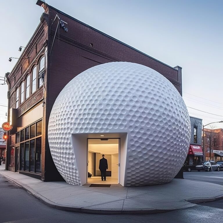 Giant Golf Ball Prop - WhiteClouds