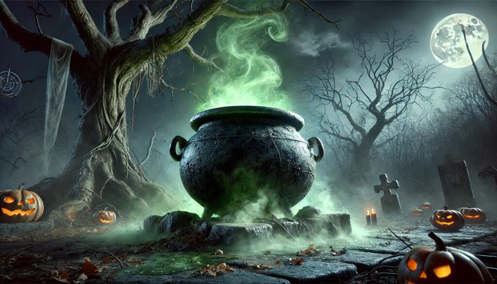 Giant Cauldron Prop - WhiteClouds