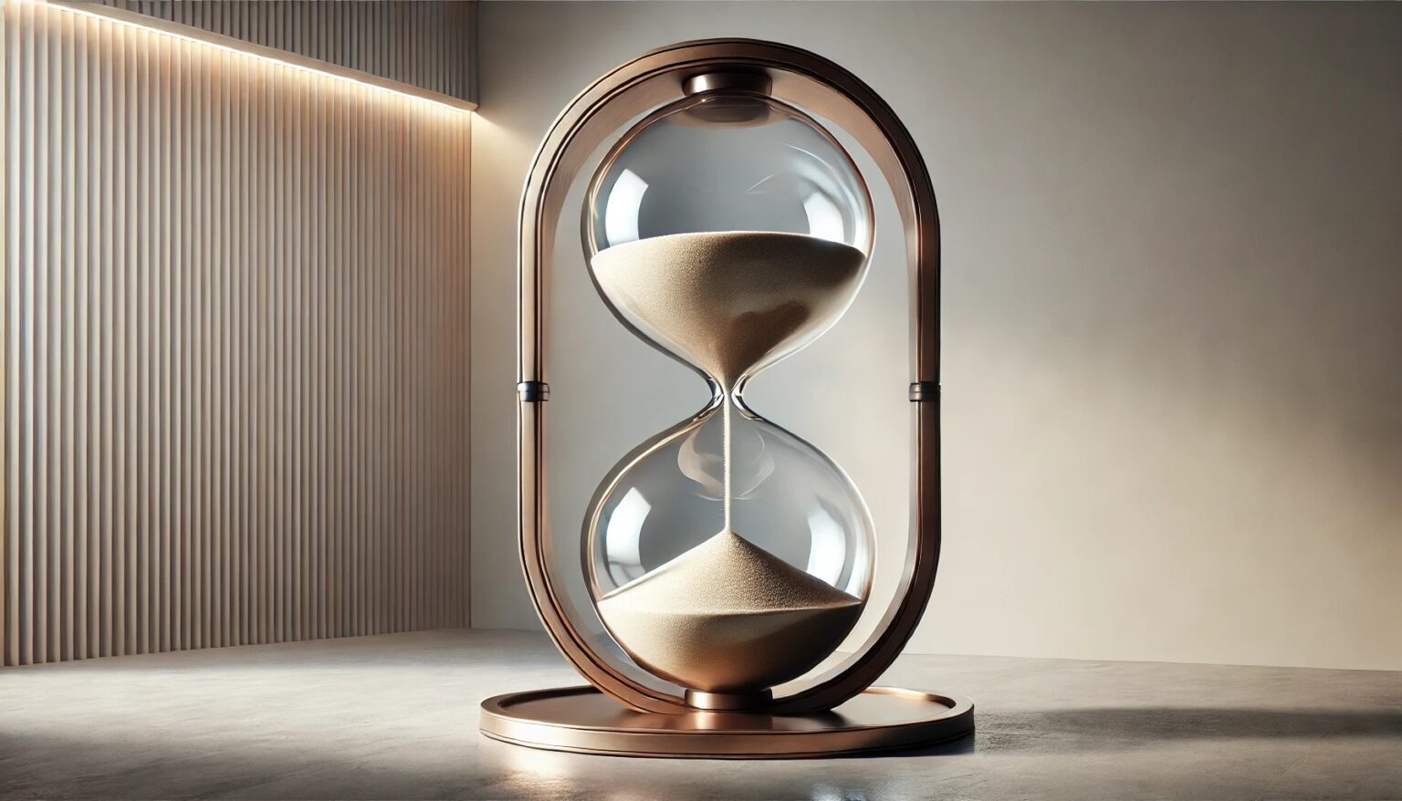 Giant Hourglass Prop - WhiteClouds