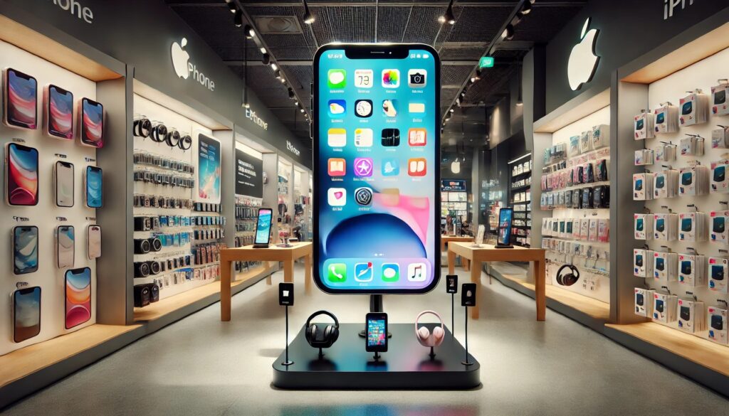 Giant Iphone Prop - WhiteClouds