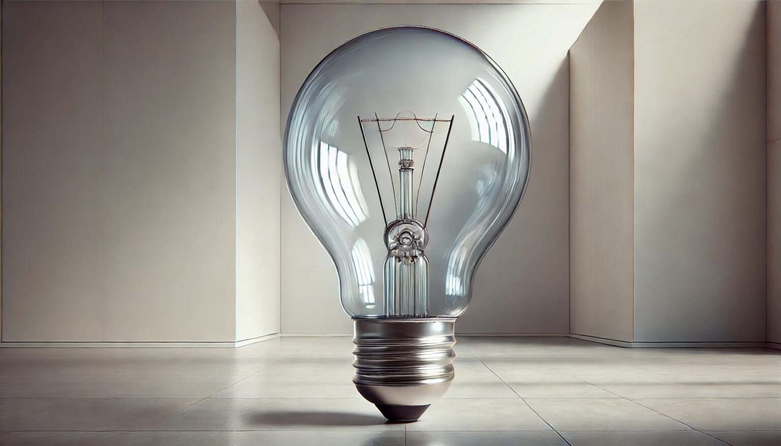 Giant Light Bulb Prop - WhiteClouds