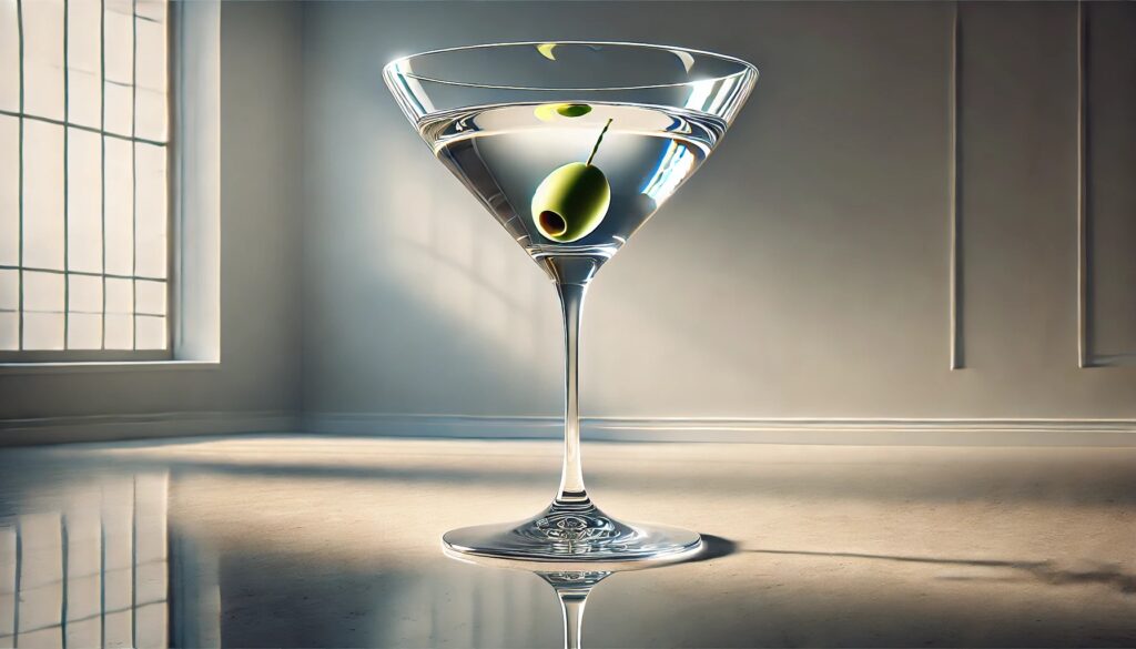 Giant Martini Glass Prop - WhiteClouds