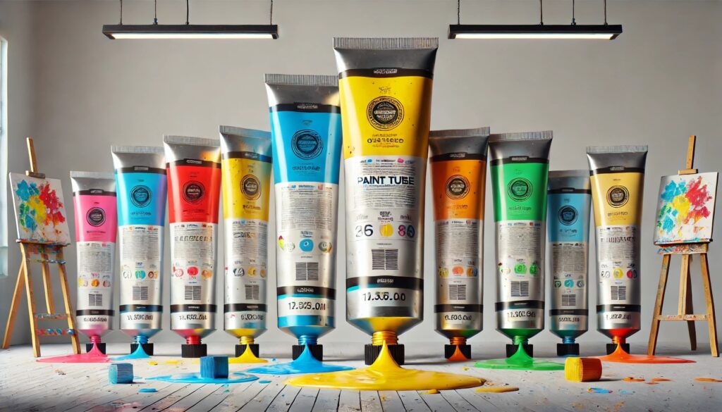 Giant Paint Tube Prop - WhiteClouds