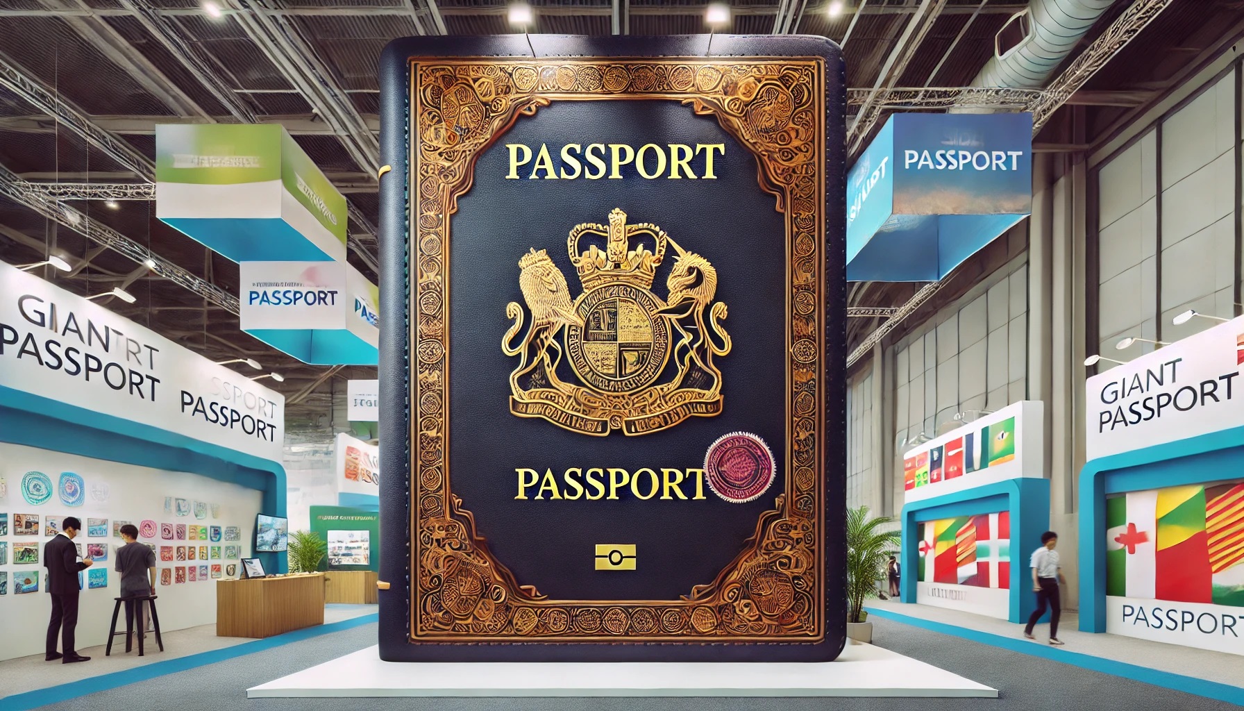 Giant Passport Prop - WhiteClouds