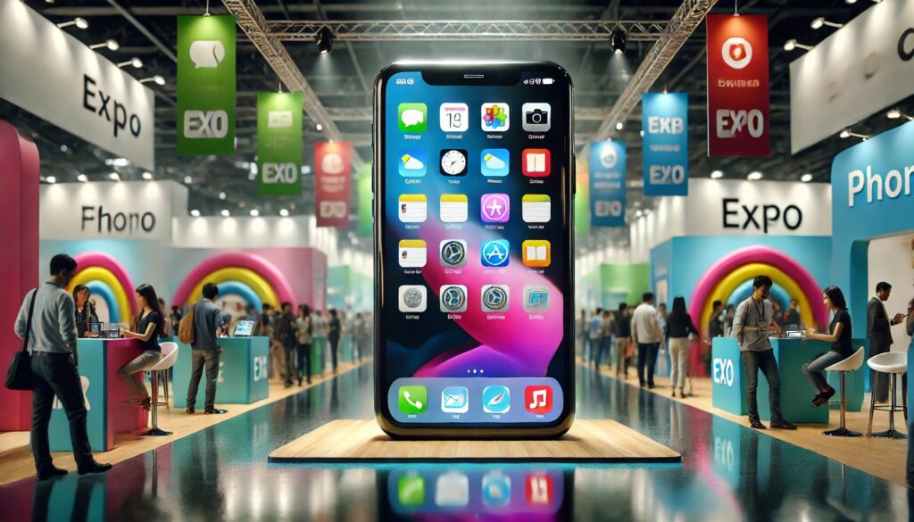 Giant Phone Prop - WhiteClouds