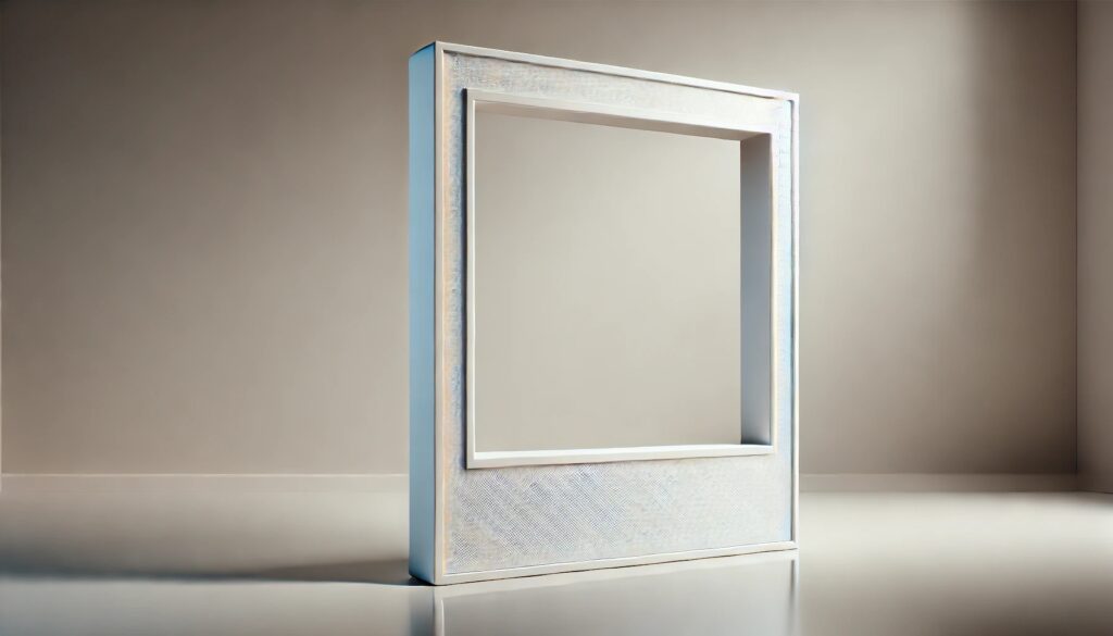 Giant Polaroid Photo Frame Prop - WhiteClouds