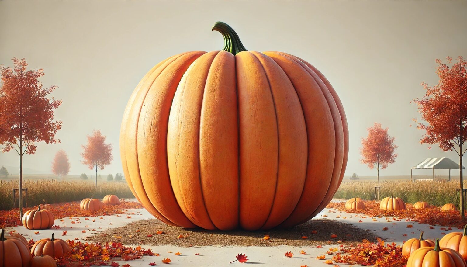 Giant Pumpkin Prop - WhiteClouds