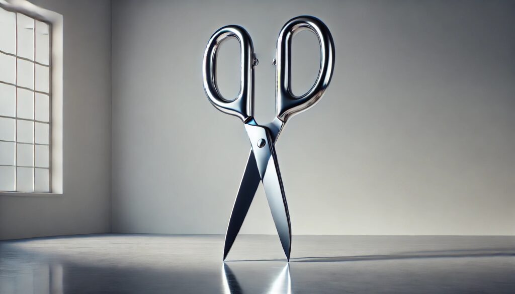 Giant Scissor Prop - WhiteClouds