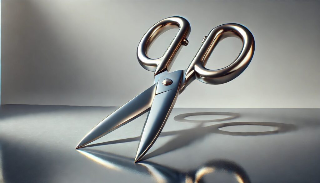 Giant Scissor Prop - WhiteClouds