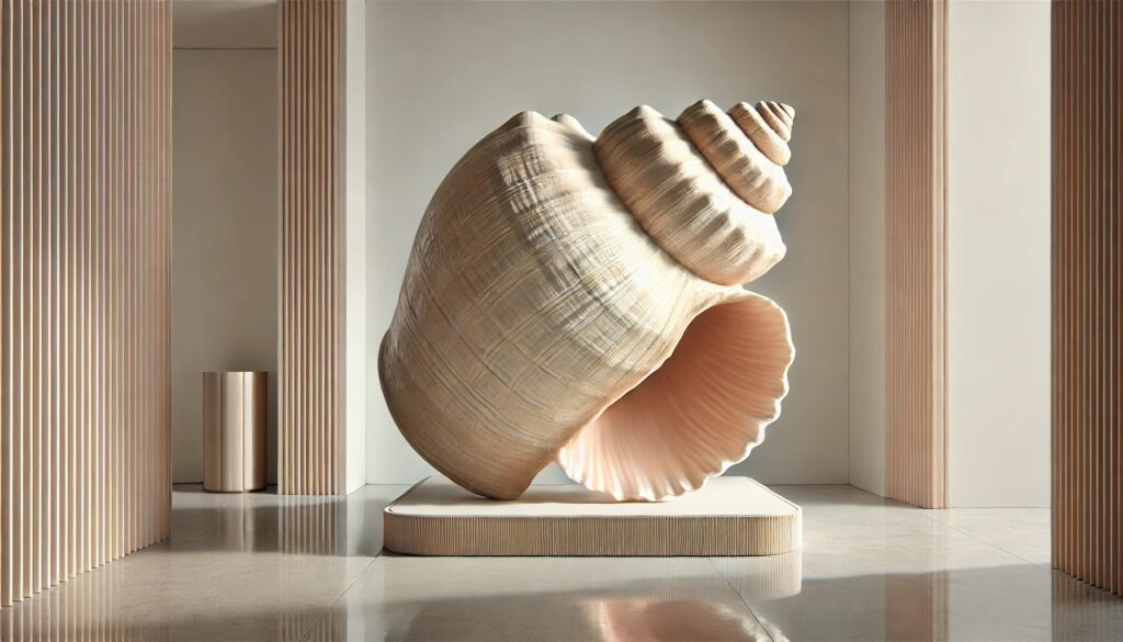 Giant Shell Prop - WhiteClouds