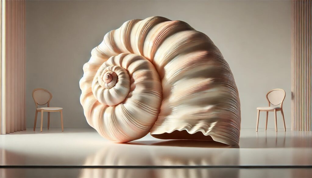 Giant Shell Prop - WhiteClouds