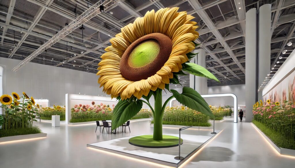 Giant Sunflower Prop - WhiteClouds