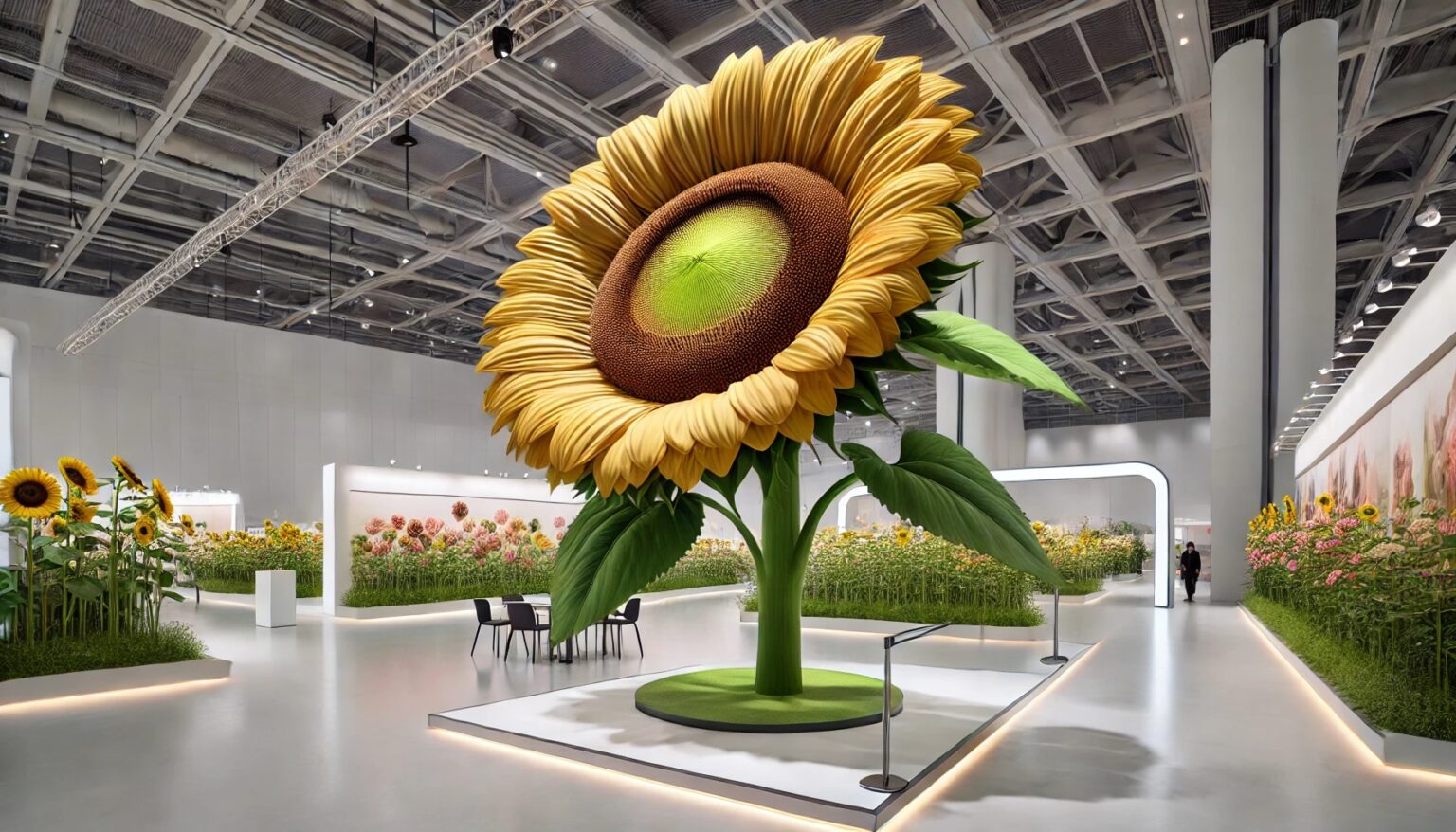 Giant Sunflower Prop - WhiteClouds