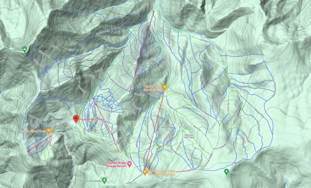Powder Mountain 3D Maps - WhiteClouds