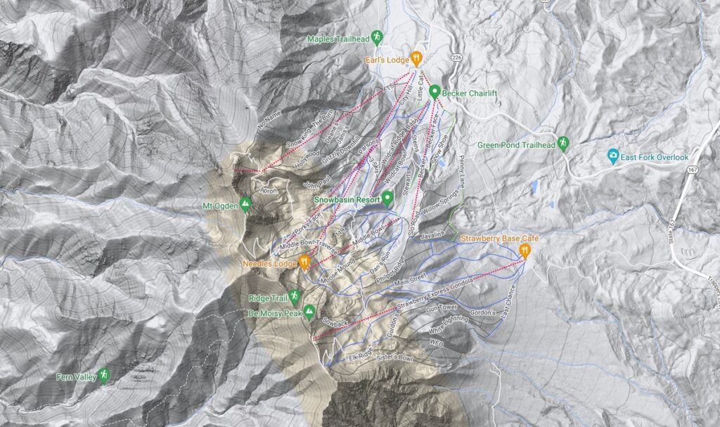 Snowbasin 3D Maps - WhiteClouds