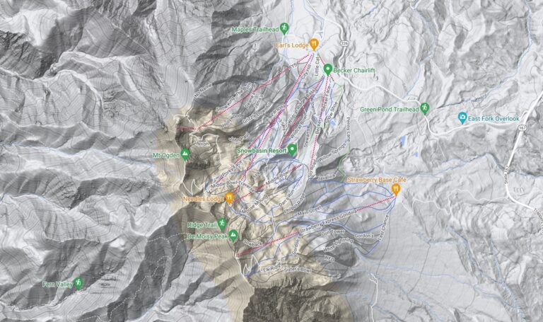 Snowbasin 3D Maps - WhiteClouds