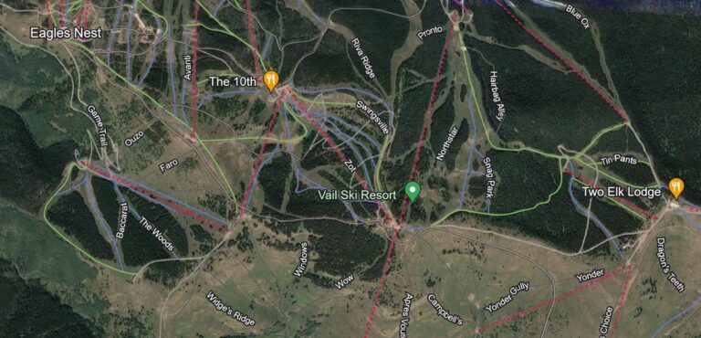 Vail Mountain 3D Maps - WhiteClouds