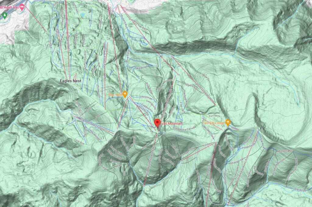 Vail Mountain 3D Maps - WhiteClouds
