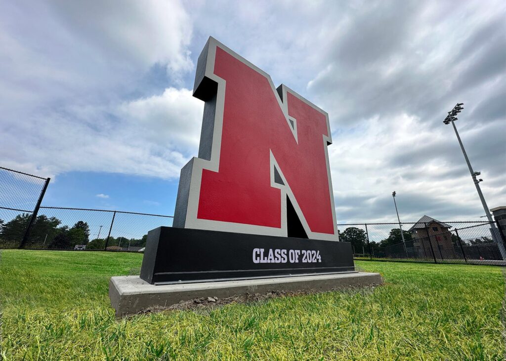 Niskayuna High School Metal Letter - WhiteClouds