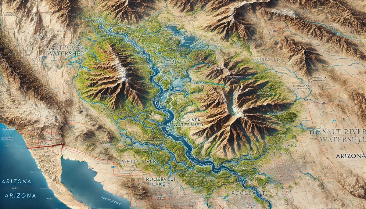 Salt River Watershed (Arizona) Map - WhiteClouds
