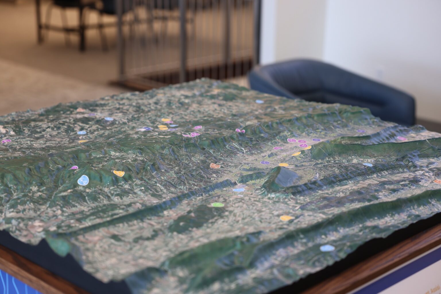Mount Aloysius College 3D Topographical Map - WhiteClouds