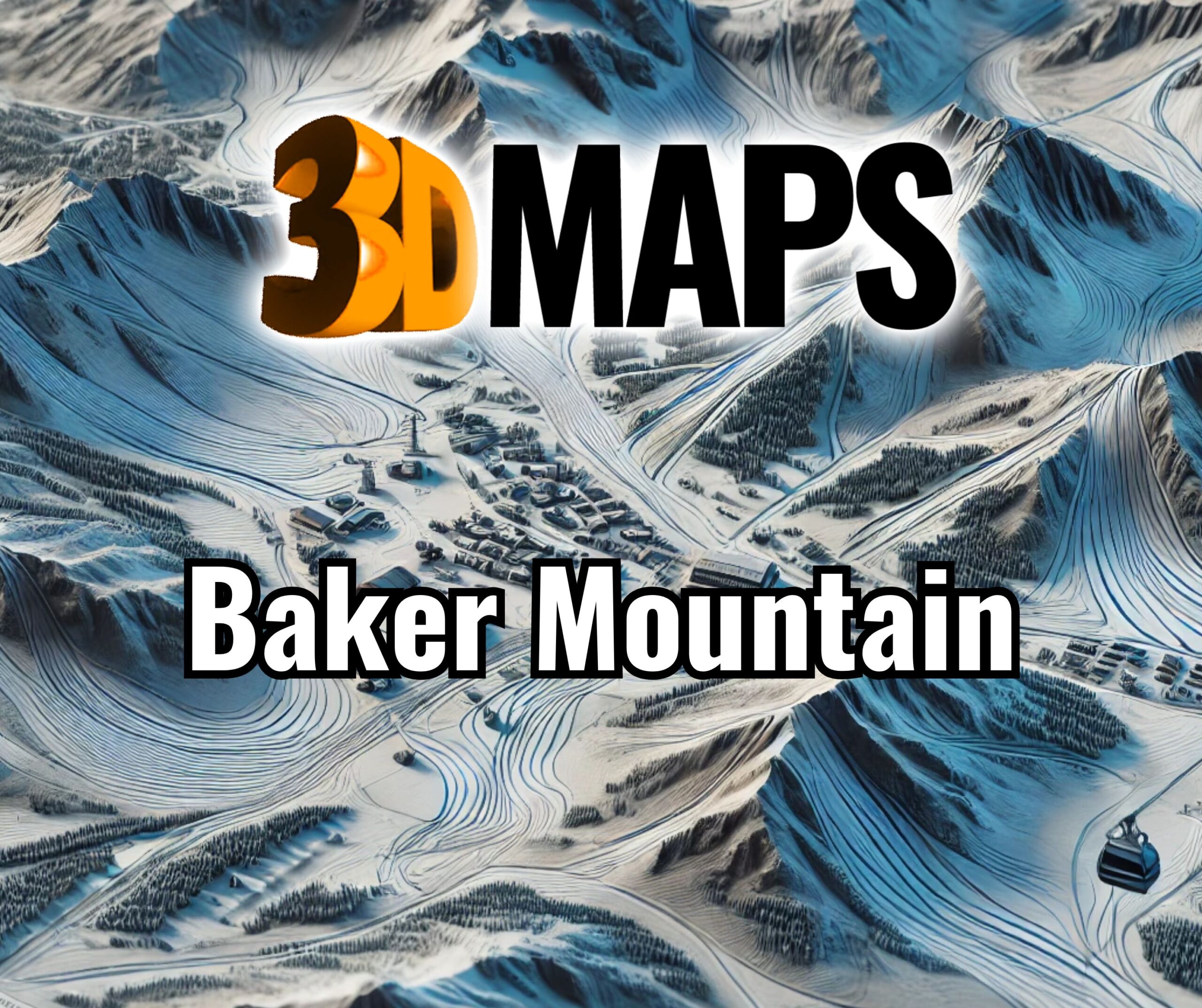 Baker Mountain 3D Maps - WhiteClouds