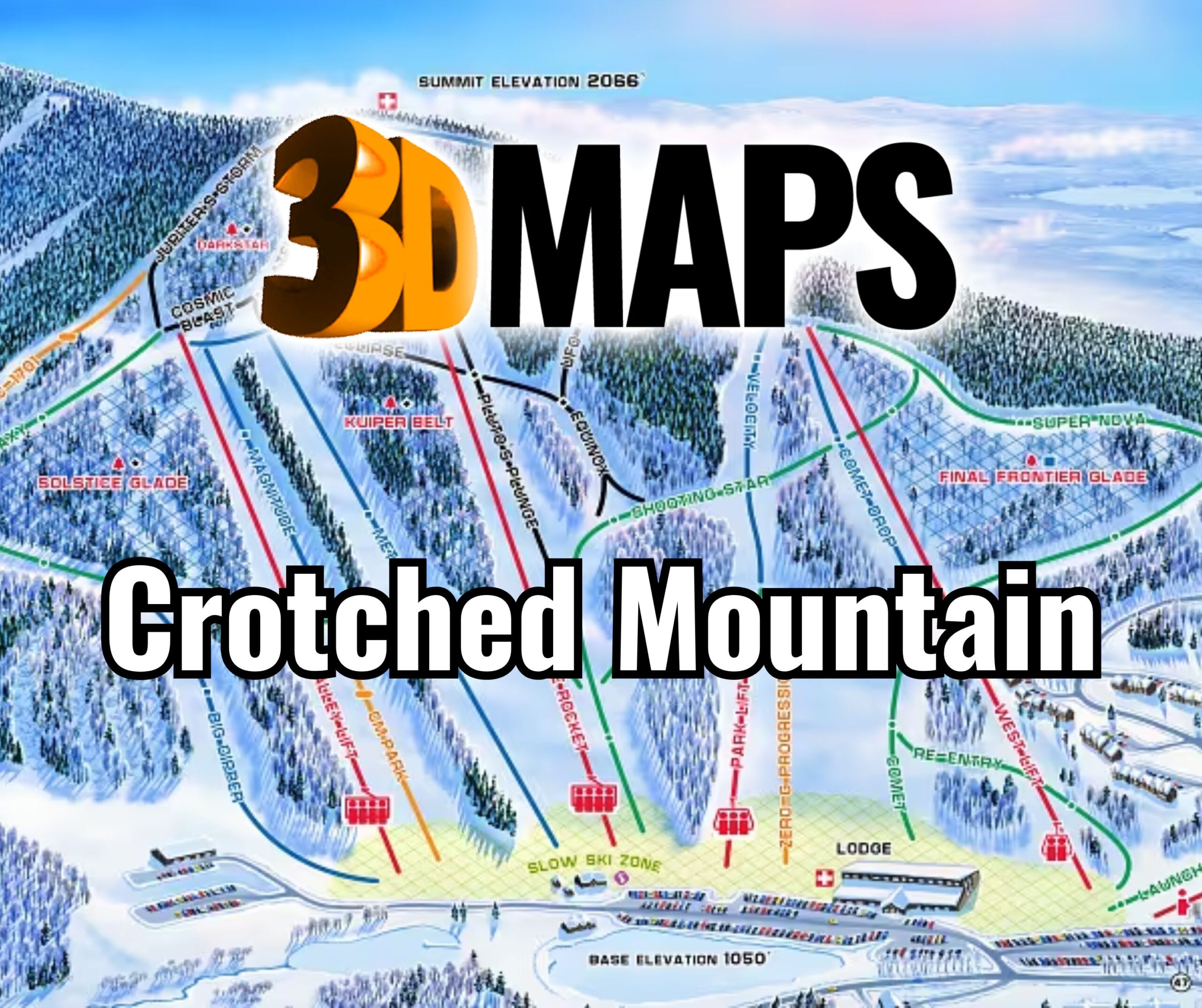 Crotched Mountain 3D Maps - WhiteClouds