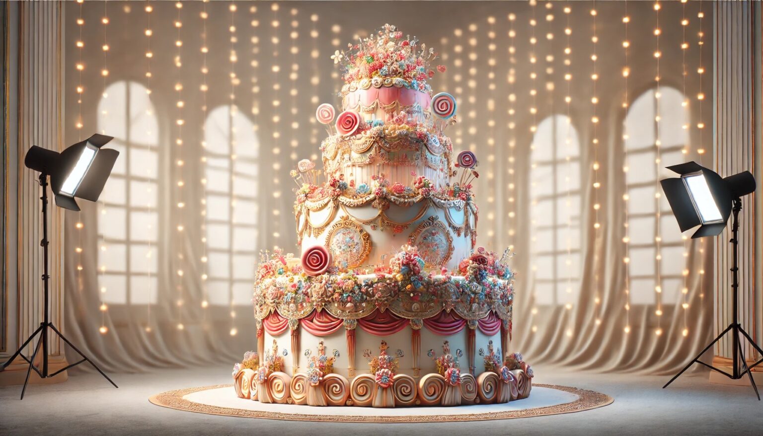 Giant Cake Prop - WhiteClouds