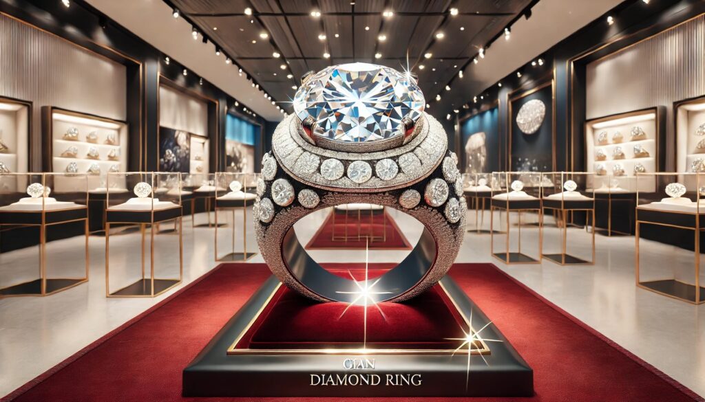 Giant Diamond Ring Prop - WhiteClouds