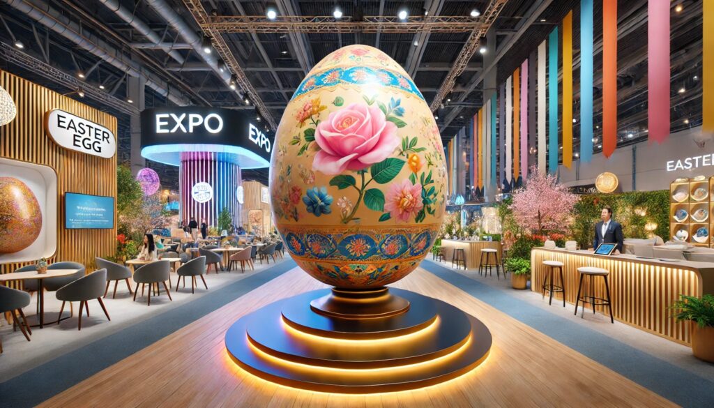 Giant Easter Egg Prop - WhiteClouds